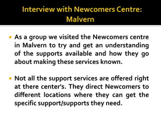 Newcomers in canada powerpoint final | PPTX