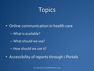IT changes communication for radiologists | PPTX