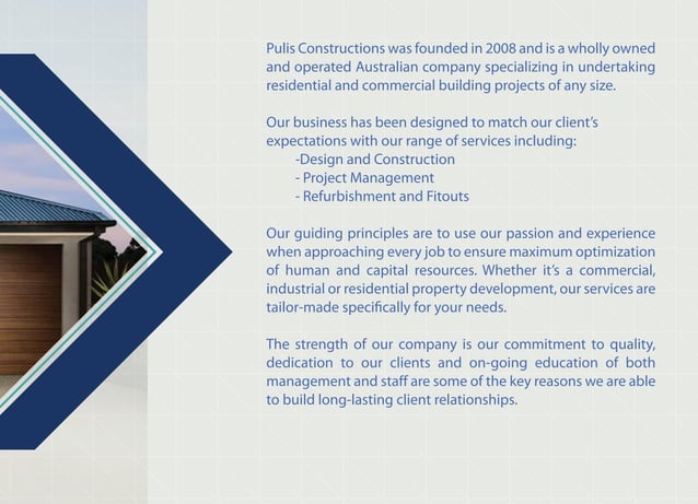Pulis Constructions 2019 Capability Statement | PPT