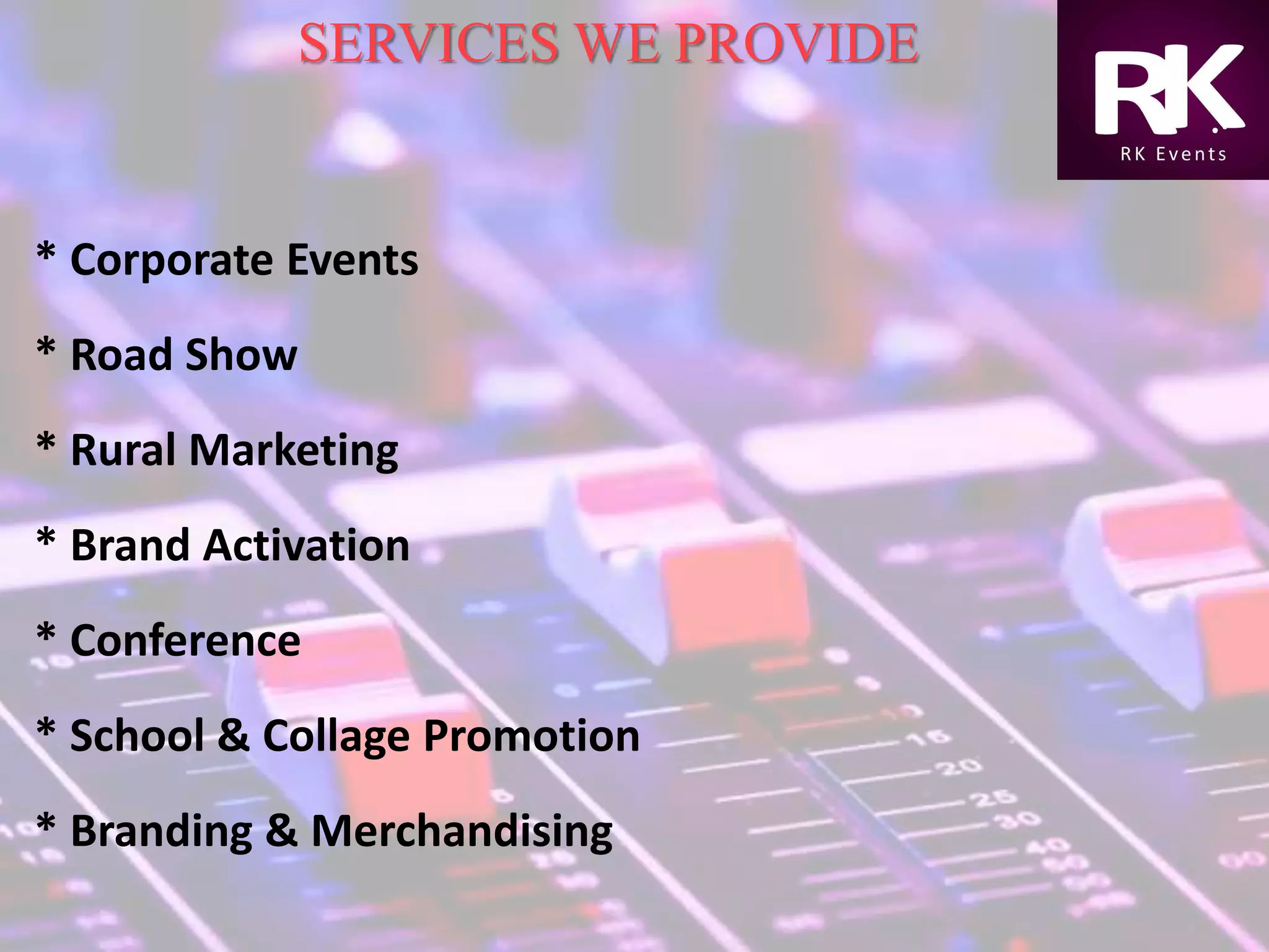 RK EVENTS Company Profile[Gujarat] | PPT