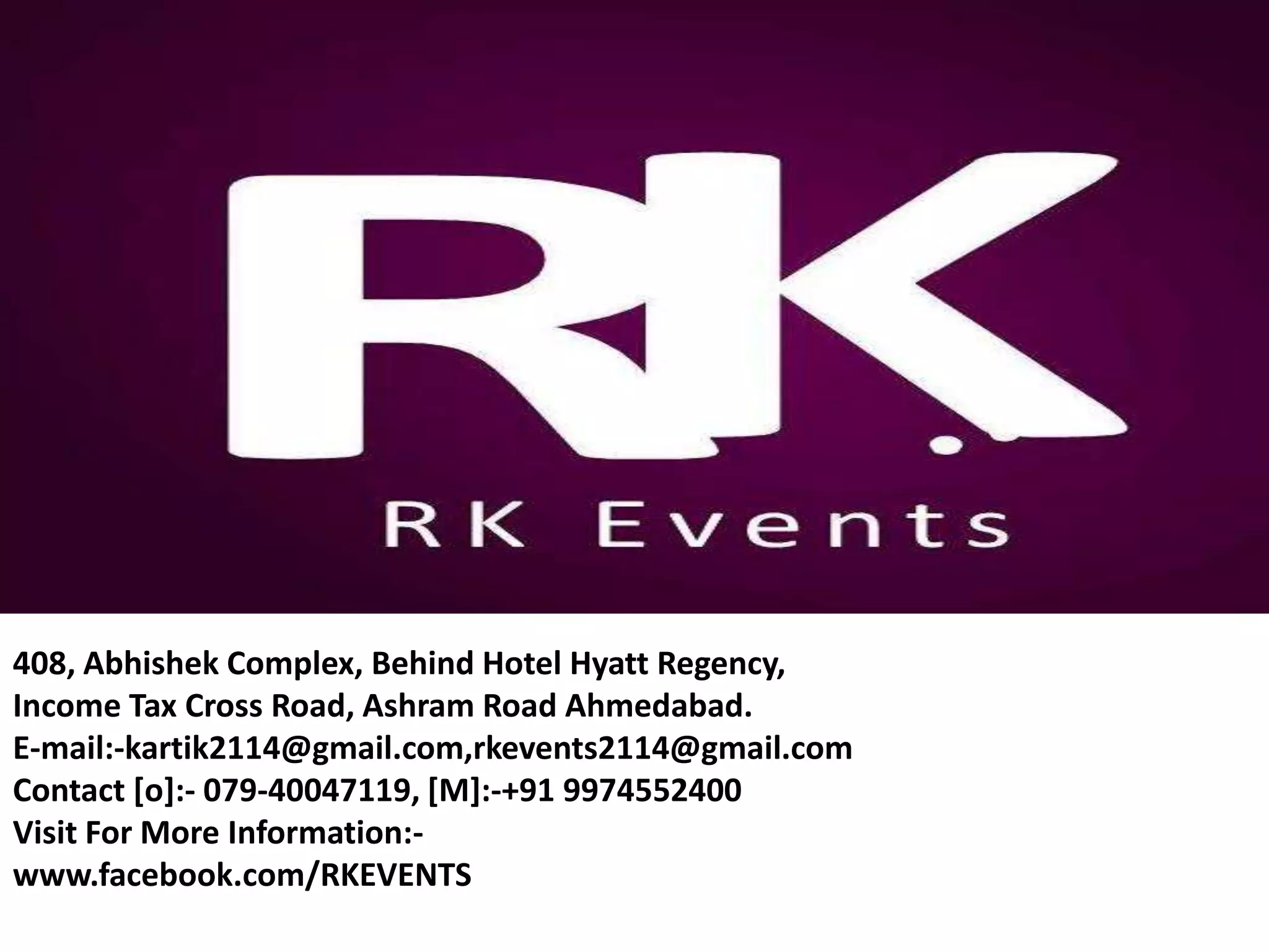 RK EVENTS Company Profile[Gujarat] | PPT