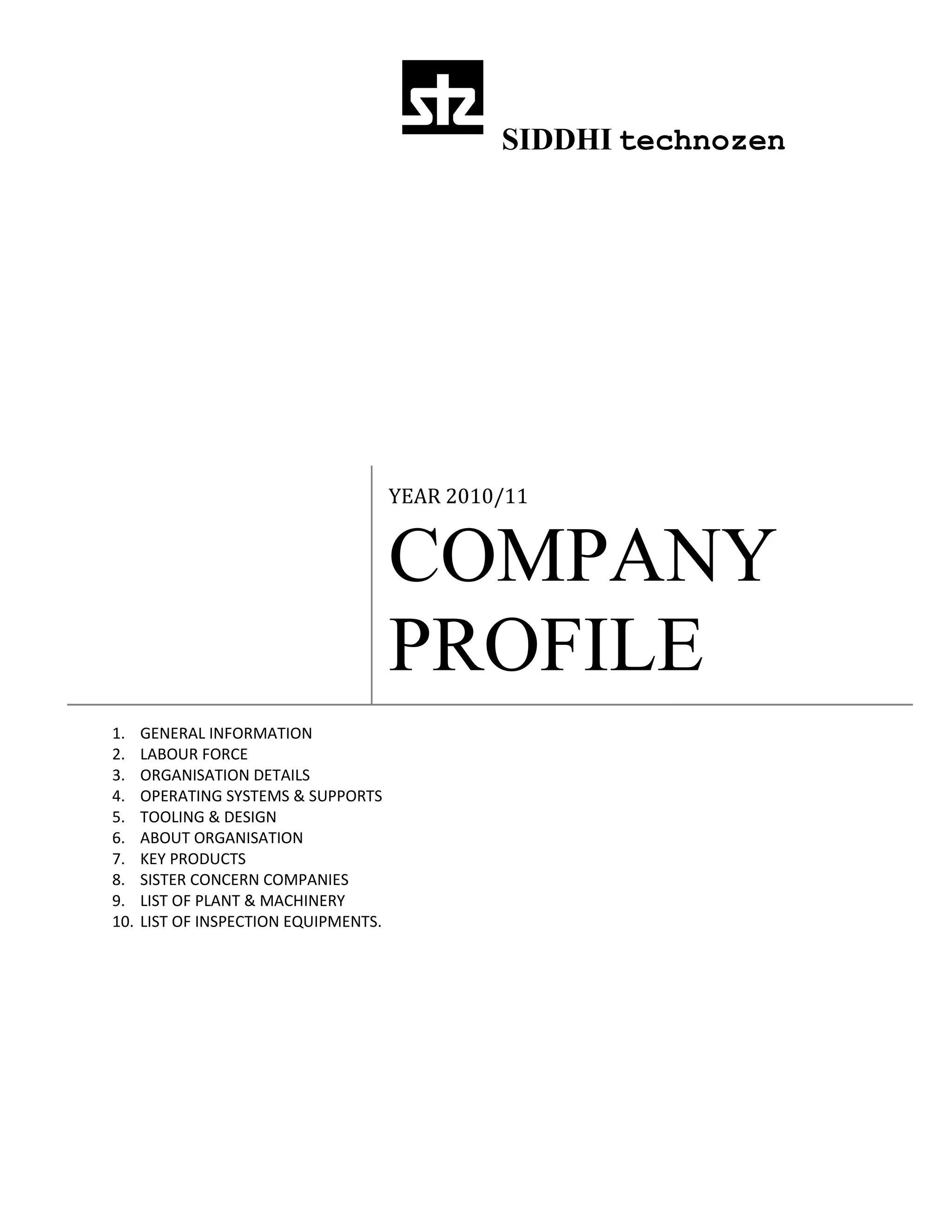 New company profile_siddhi_technozen | PDF