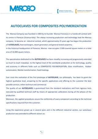 Maroso Autoclaves for Composites presentation | PDF