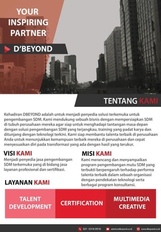 Company Profile PT. Dbeyond Kreatika Indonesia | PDF