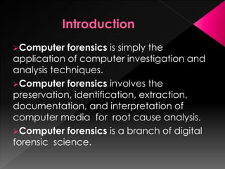 computer forensics | PPT