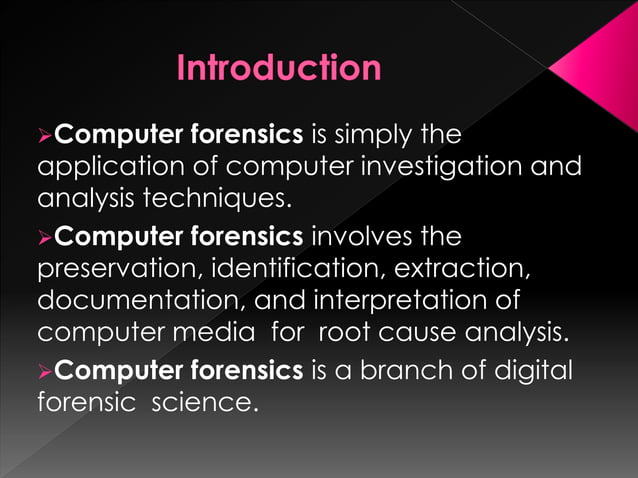 computer forensics | PPT