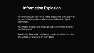 New concept of information explosion ppt | PDF