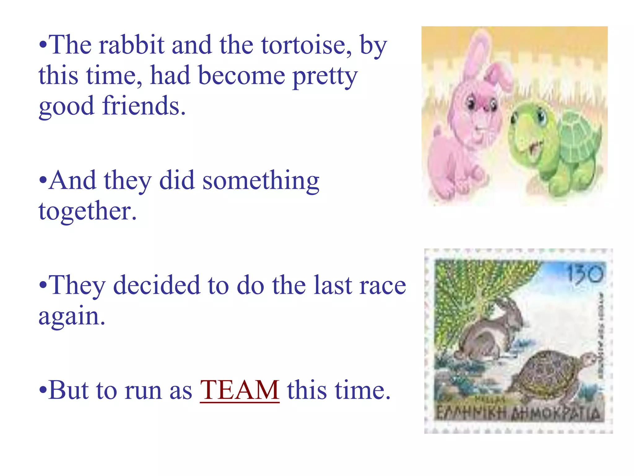 New concept of the story hare and the tortoise | PPTX