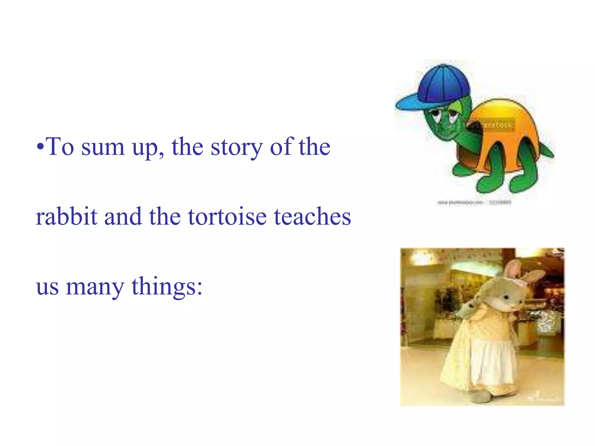 New concept of the story hare and the tortoise | PPTX