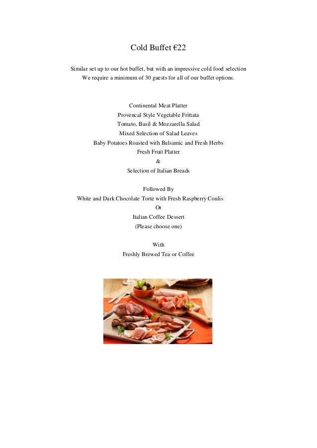 New conference menu 2014 15