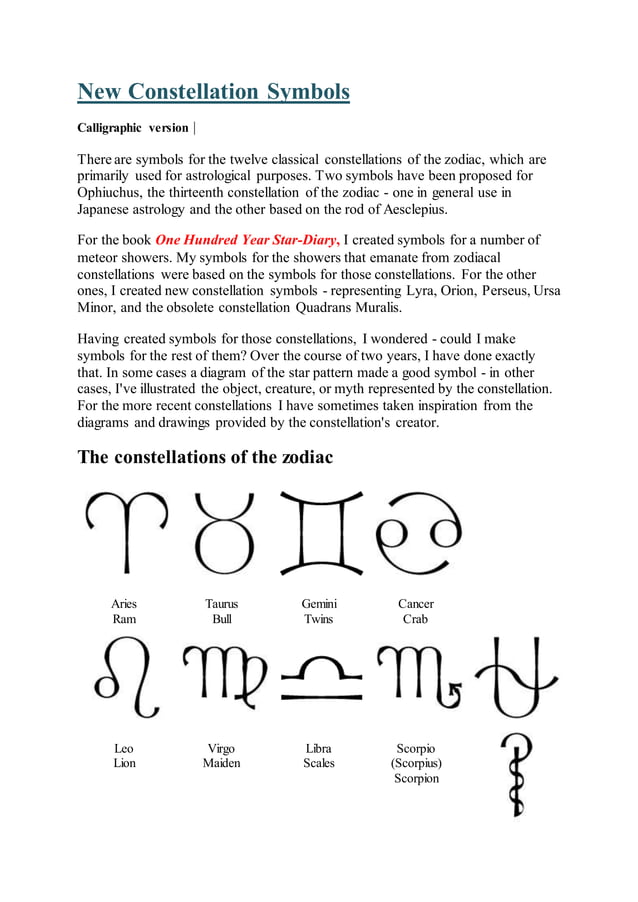 New constellation symbols ( from google.com ) | PDF