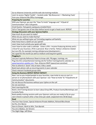 New consultant check list | PDF