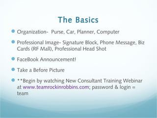 New consultant training presentation | PPT