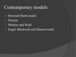 consumer behavior model | PPTX