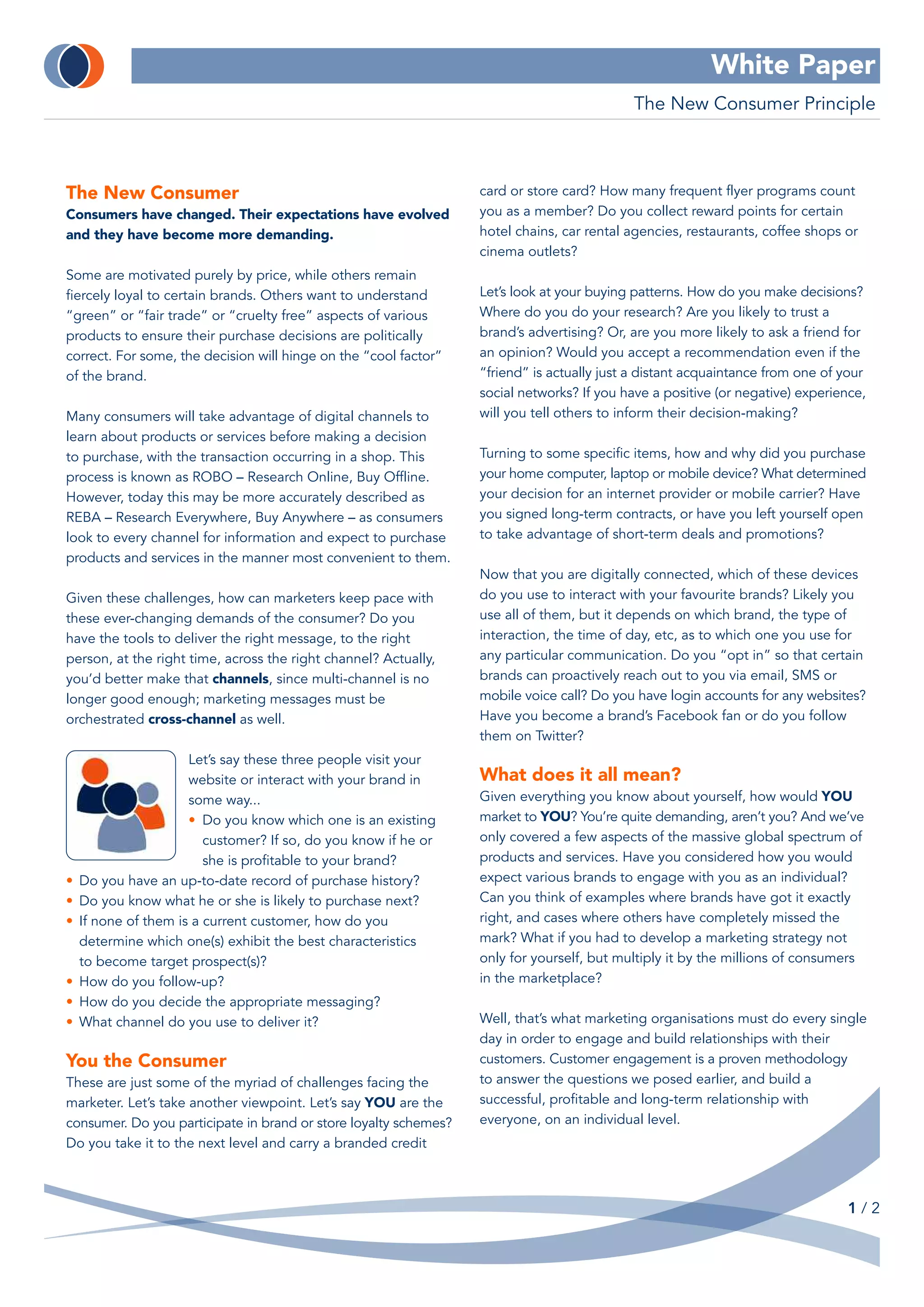 New Consumer Principle A4 | PDF