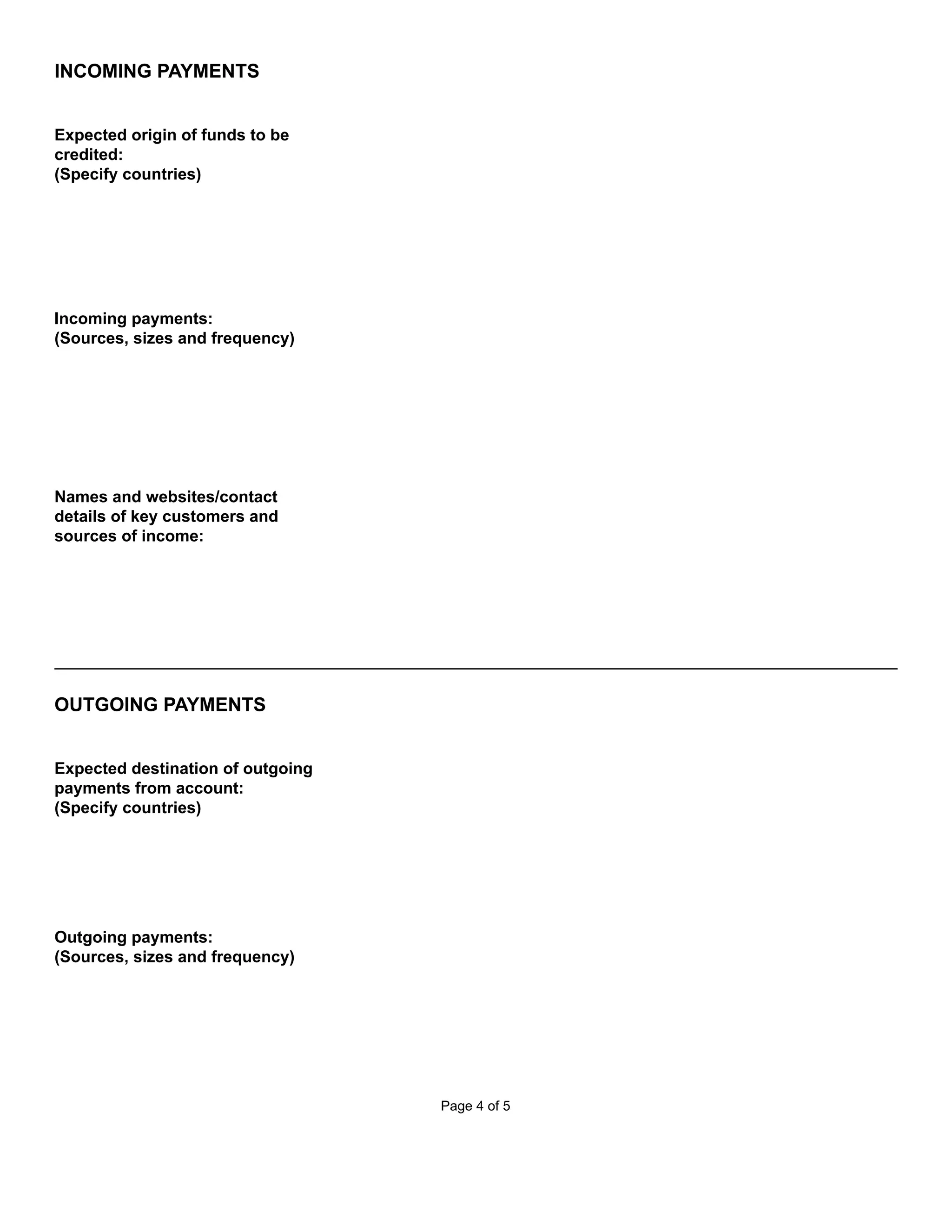 (New) corporate bank account pre approval form | PDF