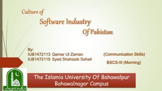 Corporate culture of software industry in pakistan | PPT