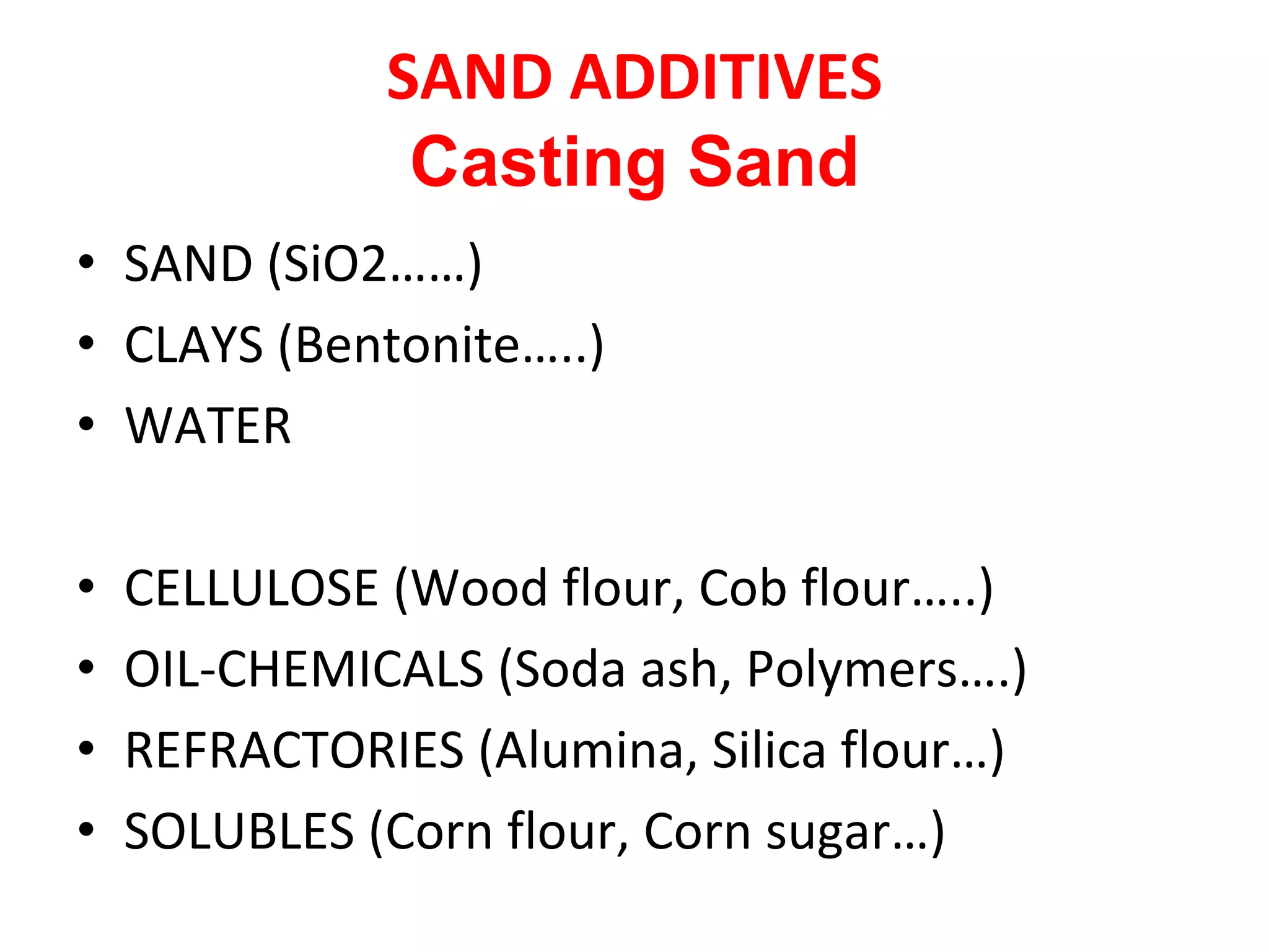 casting sand, properties graphs | PDF