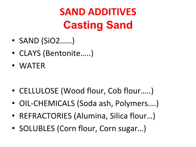 casting sand, properties graphs | PDF
