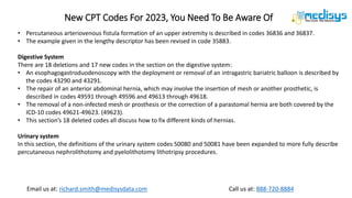 New CPT Codes For 2023, You Need To Be Aware Of.pptx