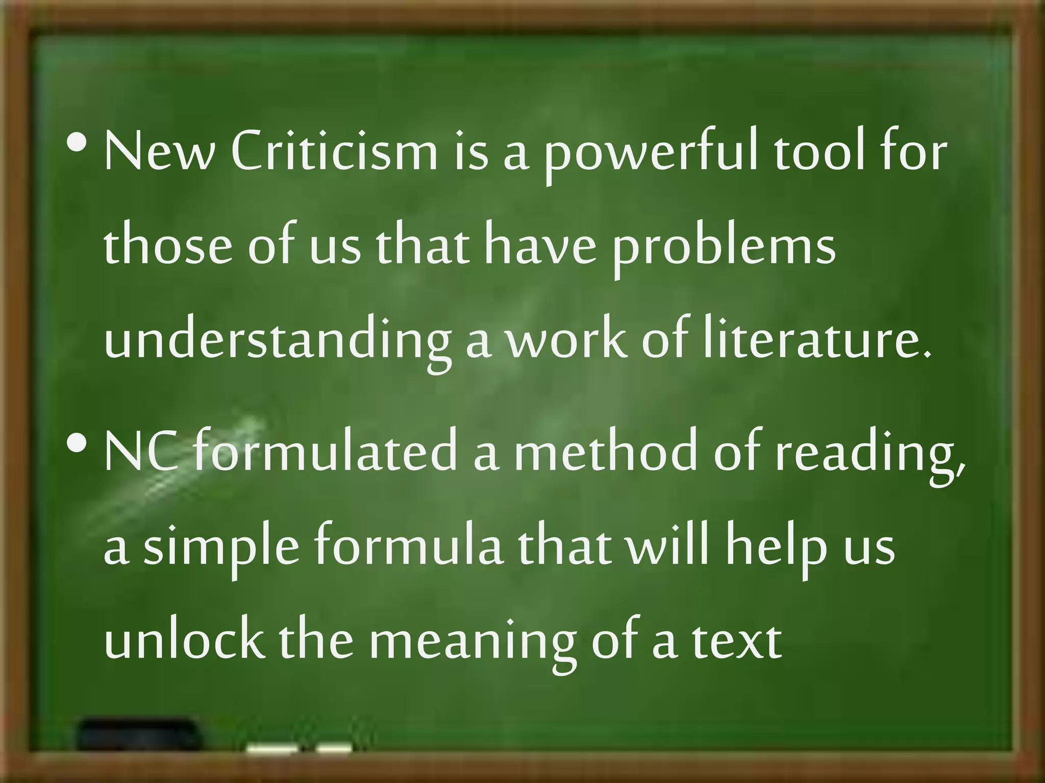 New criticism | PPTX