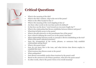 New Criticism: An Approach to Literature | PDF