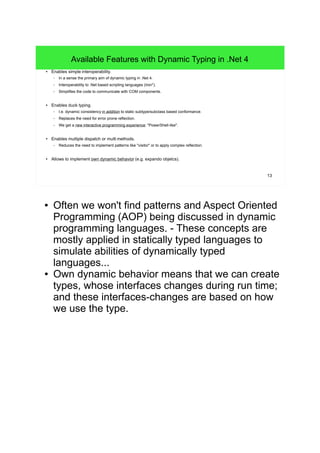 New c sharp4_features_part_iv | PDF | Programming Languages | Computing