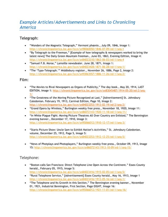 Topic: Technology & American Cultural Diffusion Lesson Plan | PDF