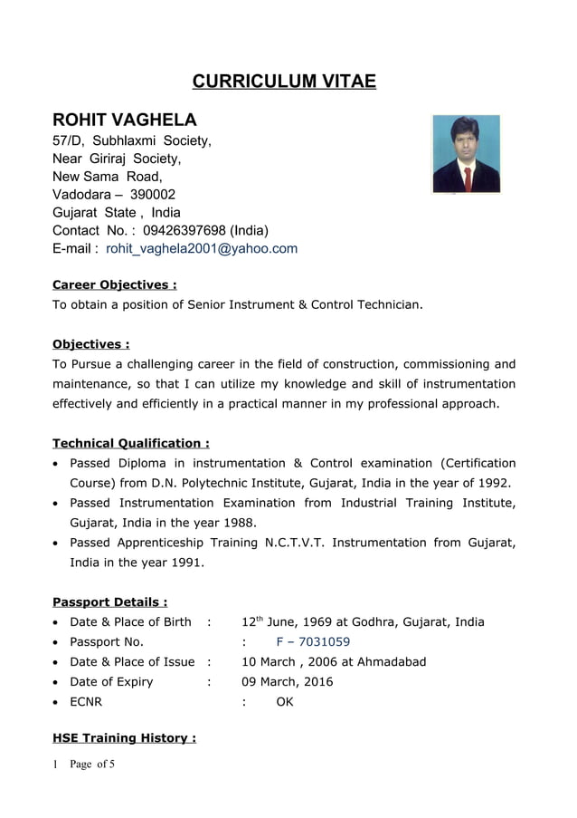 New cv rohit | DOC | Civil Engineering Industry | Industries