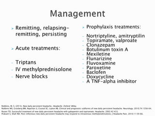 New Daily Persistent Headache | PPTX
