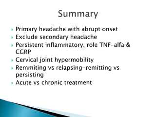 New Daily Persistent Headache | PPTX