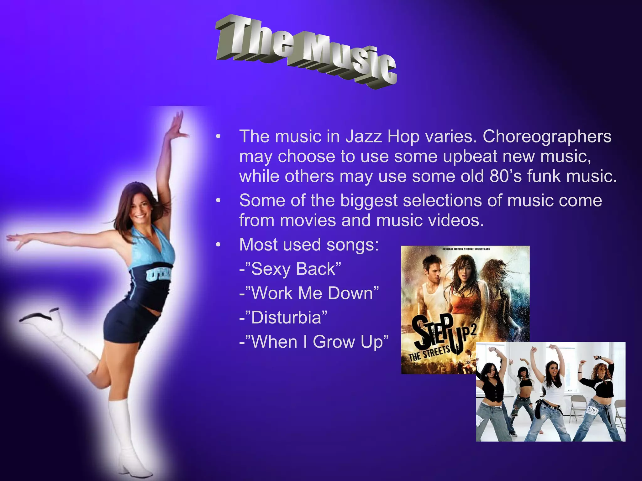 Jazz Hop Dance Slide | PPT