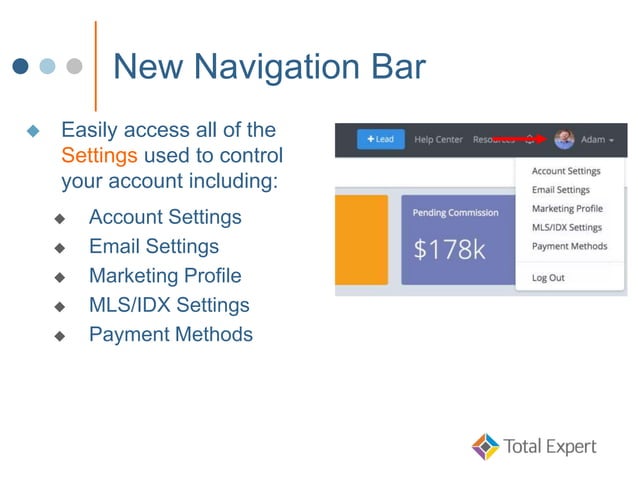 Total Expert Dashboard Features Update | PPT