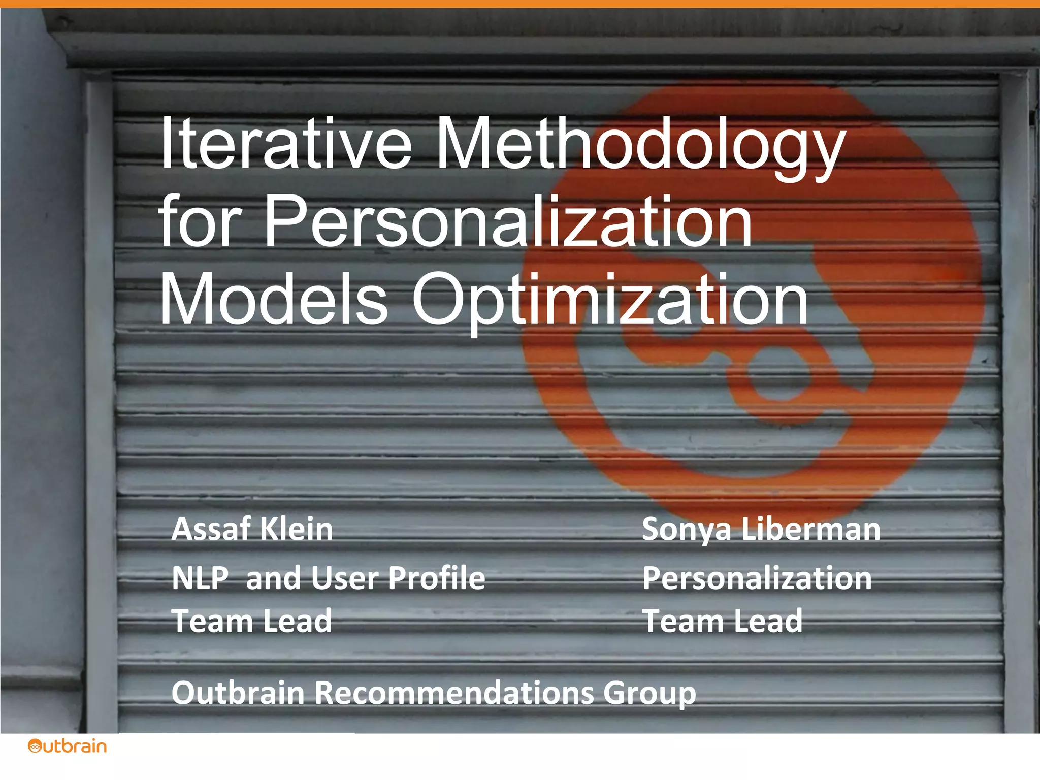 Iterative Methodology for Personalization Models Optimization | PDF ...