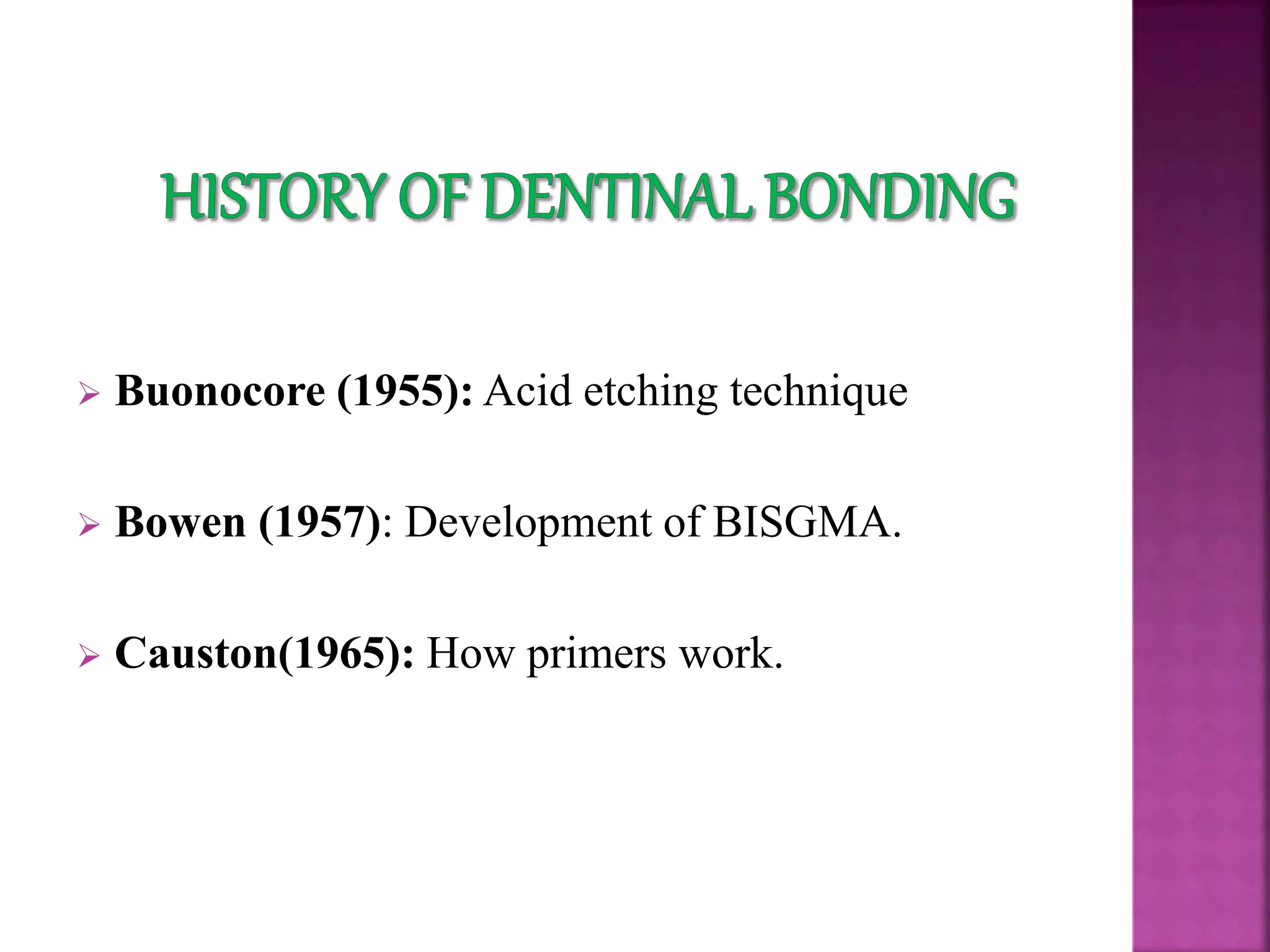 new dba-1(1).pptx DENTIN BONDING AGENTS GENERATIONS, ADVANTAGES N DISADVANTAGES | PPT | Free ...