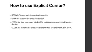 plsql tutorialhub.... | PPT