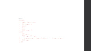 plsql tutorialhub.... | PPT