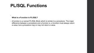 plsql tutorialhub.... | PPT