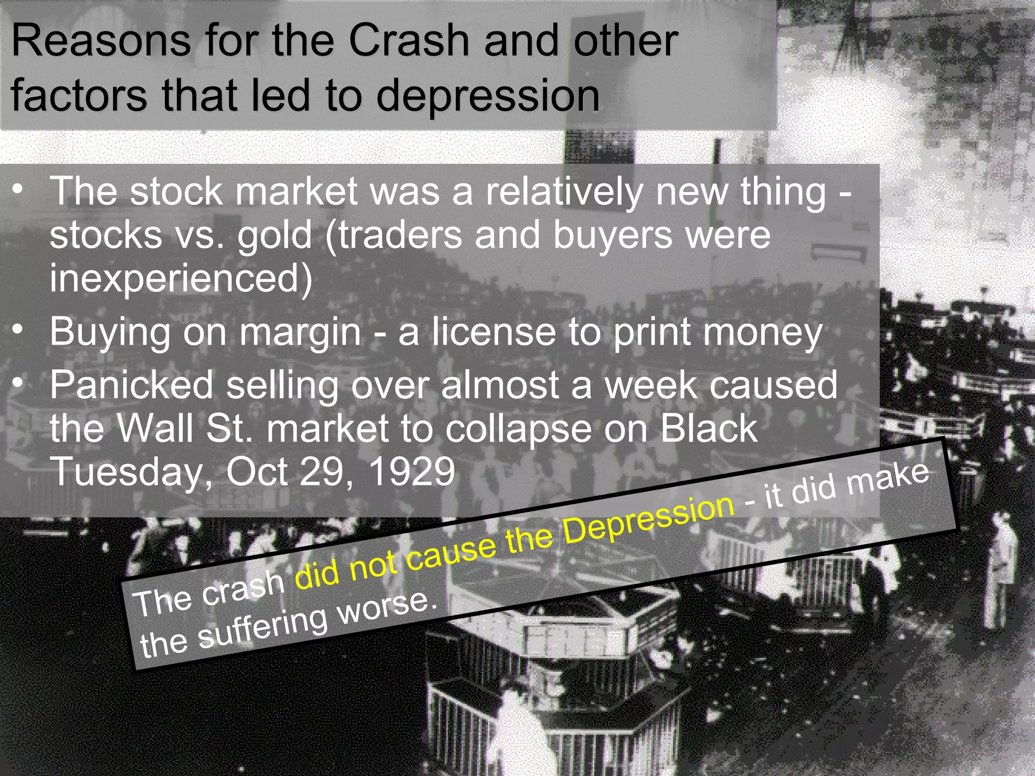 Introduction to The Great Depression and the New Deal | PPT