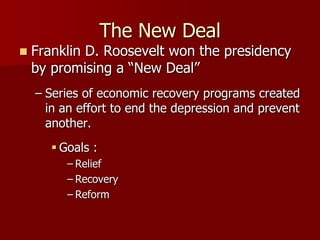 New deal and wwii | PPT