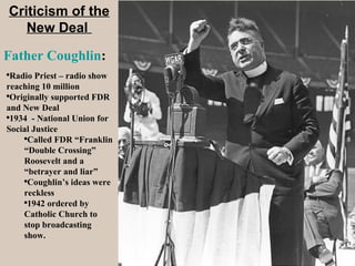 New Deal Criticism | PPT