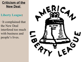 New Deal Criticism | PPT