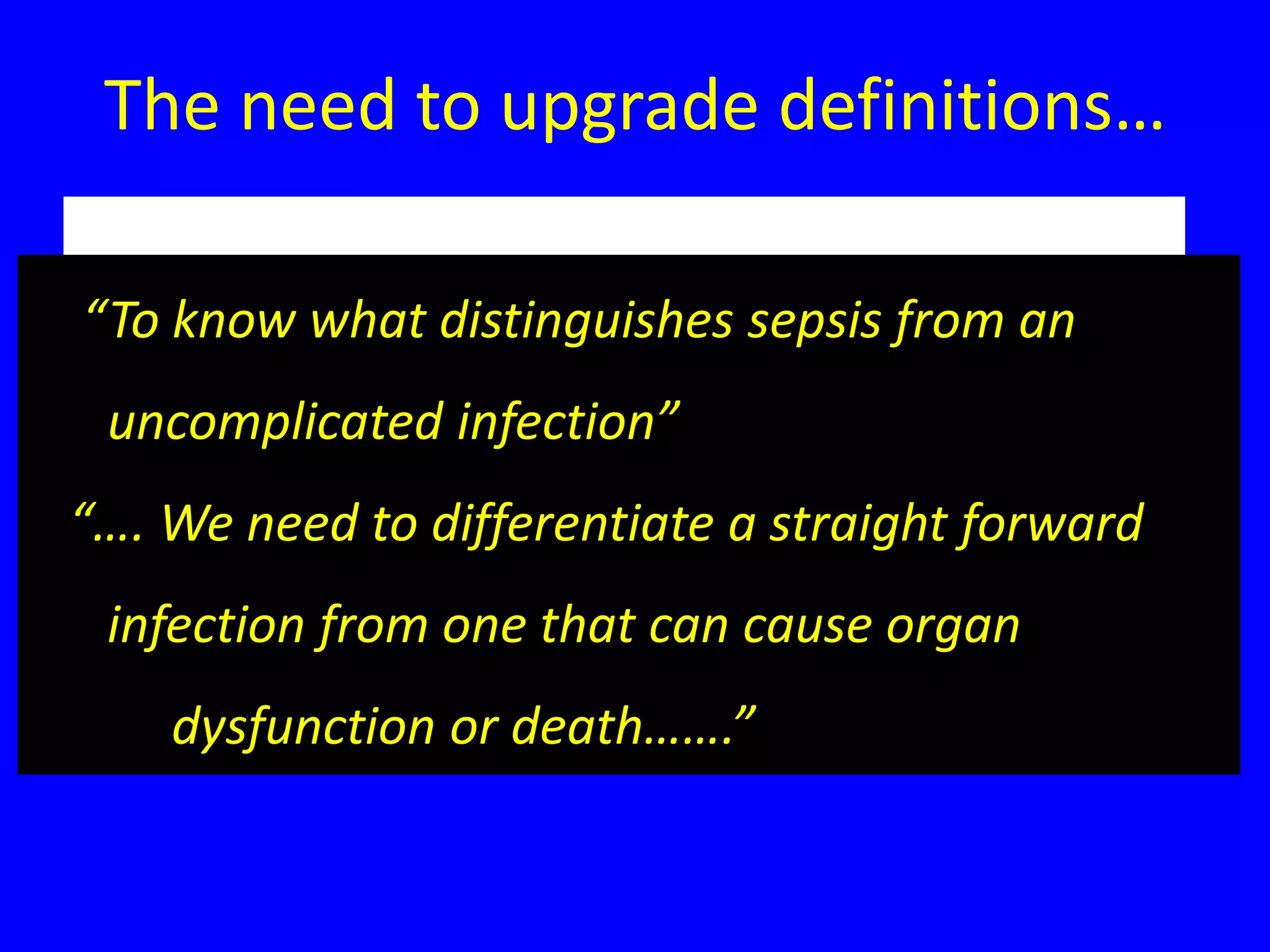 New definition of sepsis... sepsis 3 | PPT