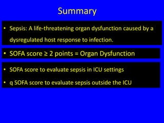 New definition of sepsis... sepsis 3 | PPT