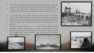 New delhiplanning by Sir Edvin Lutyens (planning & concept). | PPTX