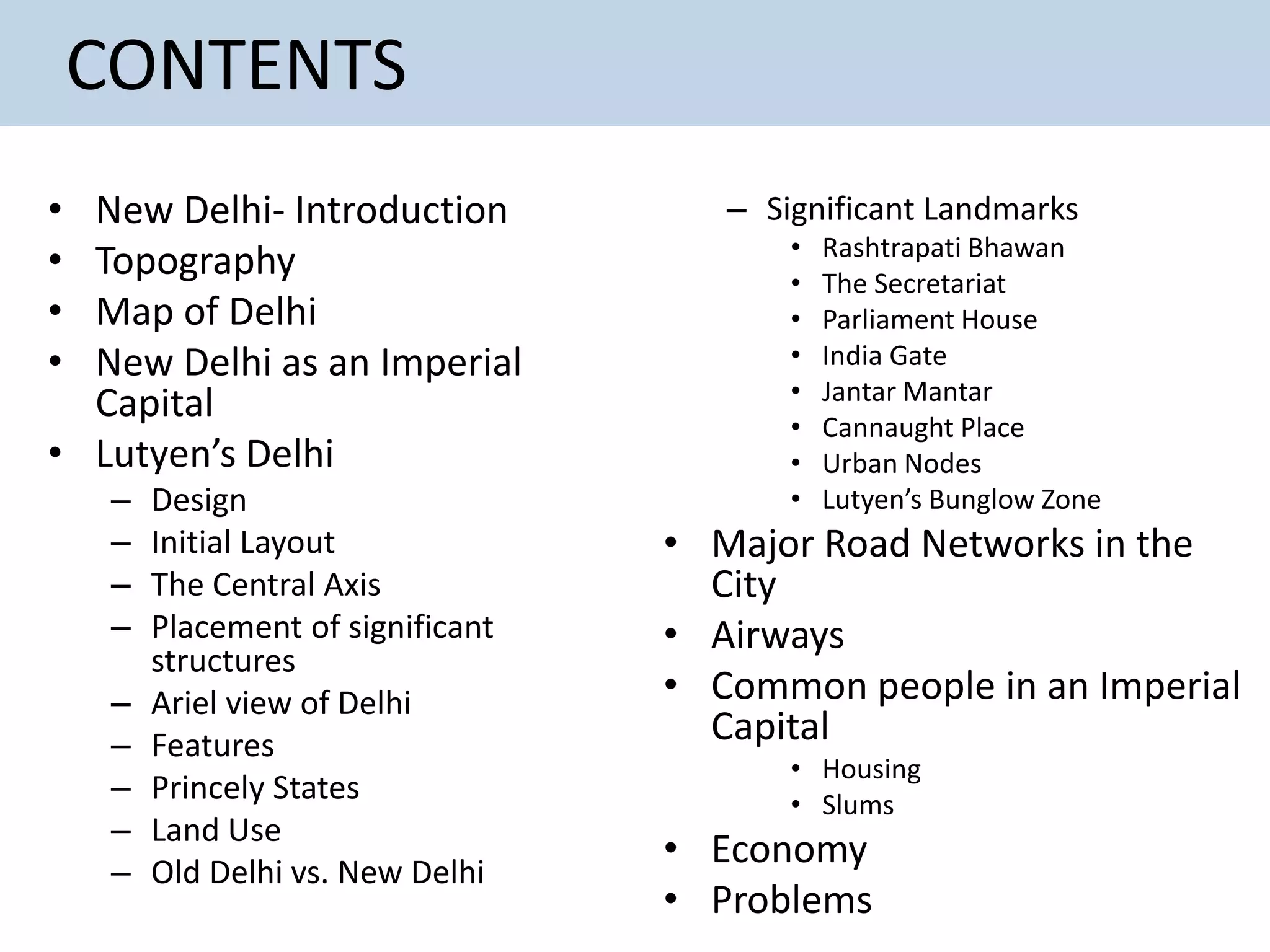 New delhi lutyen's delhi | PPTX