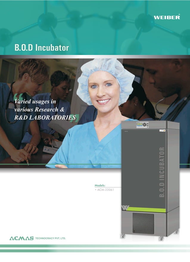 Types of BOD Incubator by ACMAS Technologies Pvt Ltd. | PDF
