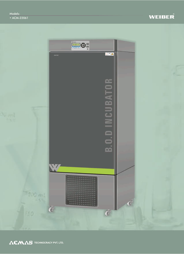 Types of BOD Incubator by ACMAS Technologies Pvt Ltd. | PDF