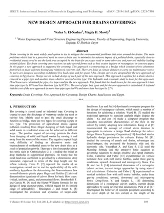 New design approach for drains coverings | PDF