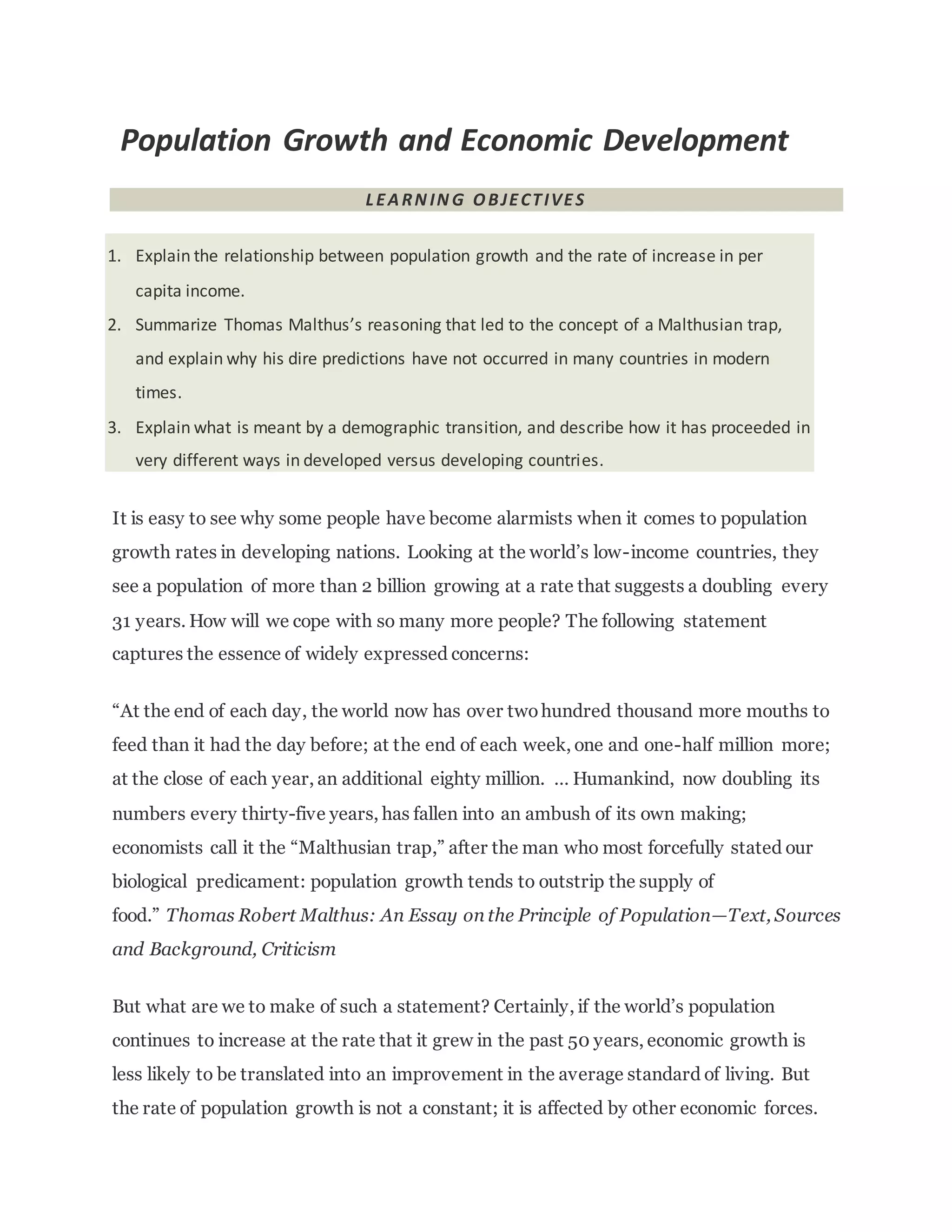 population growth and economic development | DOCX